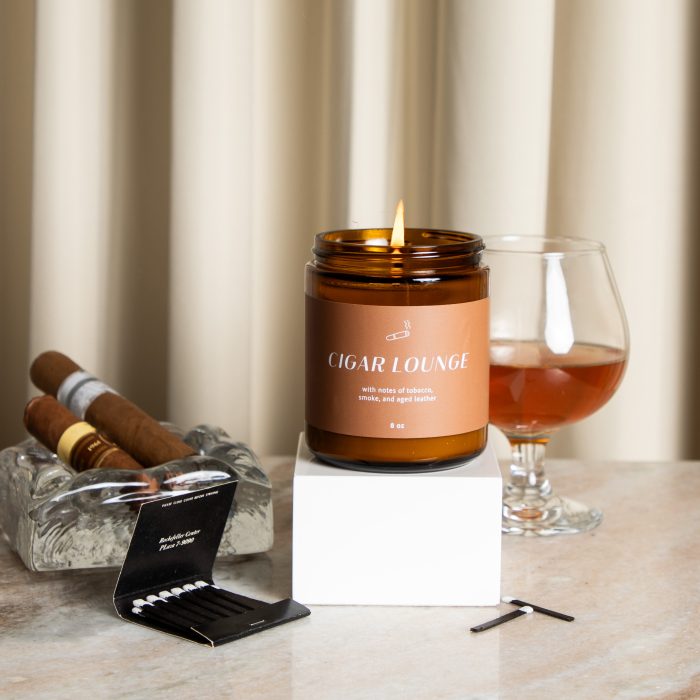 Cigar Lounge Candle | Tobacco & Leather Scented Candles | Vellabox