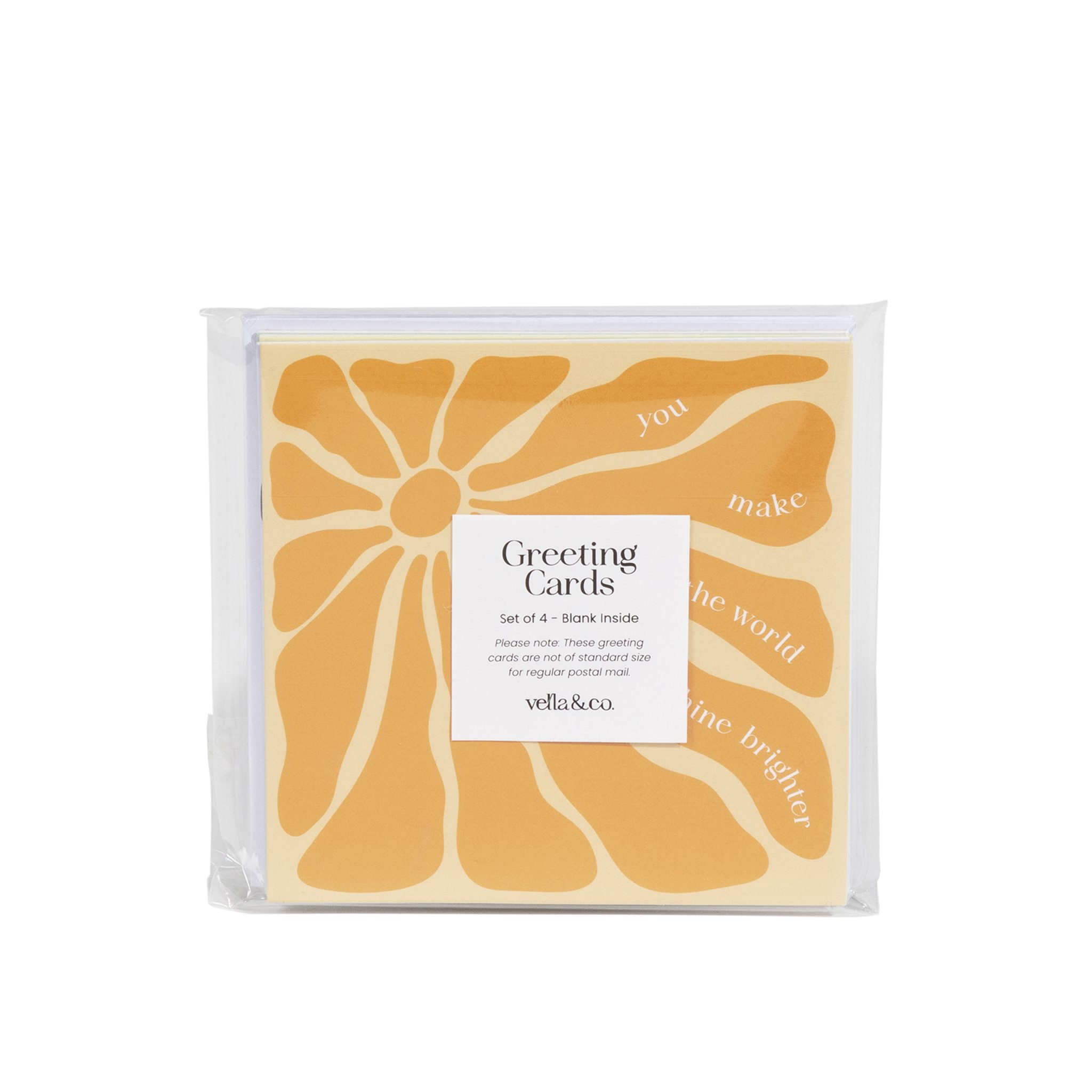 Vella & Co. - Cheerful Greeting Cards - Set of 4 - Vellabox